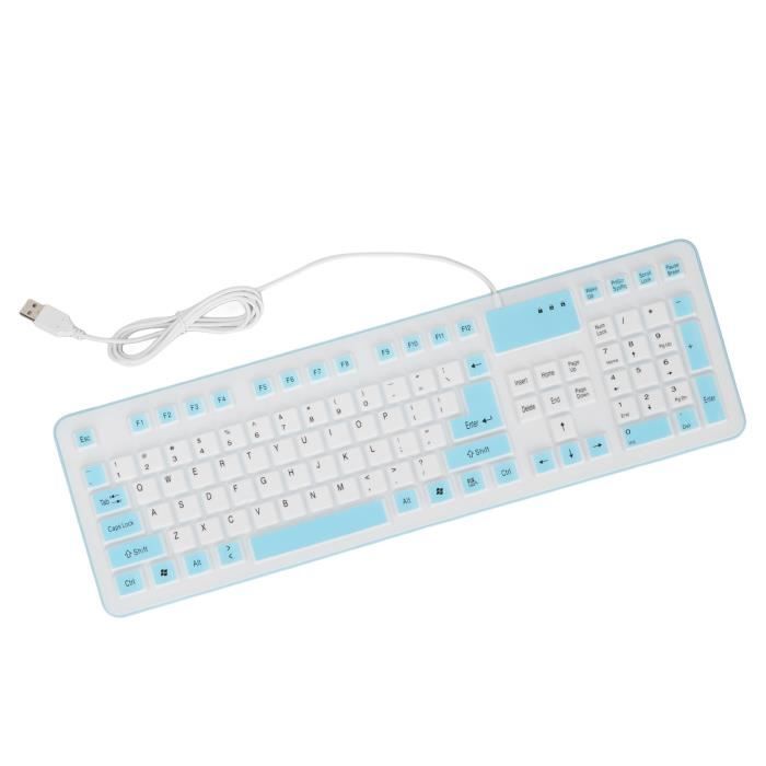 Vvikizy clavier étanche Vvikizy Clavier en silicone pliable Clavier ...