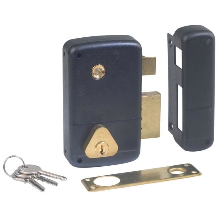 Serrure verticale à cylindre rond Cisa Réf. 502110 Main Droite Axe en ...