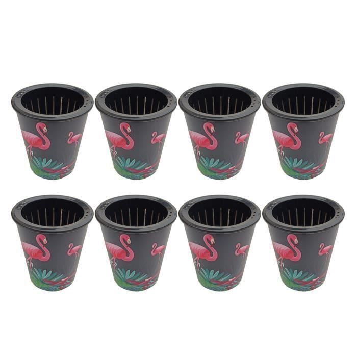 AZ13925-8x Plante Auto-arrosante Pot de Fleur En Plastique Jardinière ...