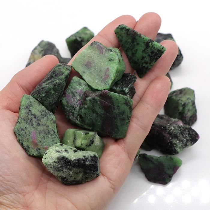 PIERRE VENDUE SEULE,500g--Pierre brute en rubis zoissite naturelle ...