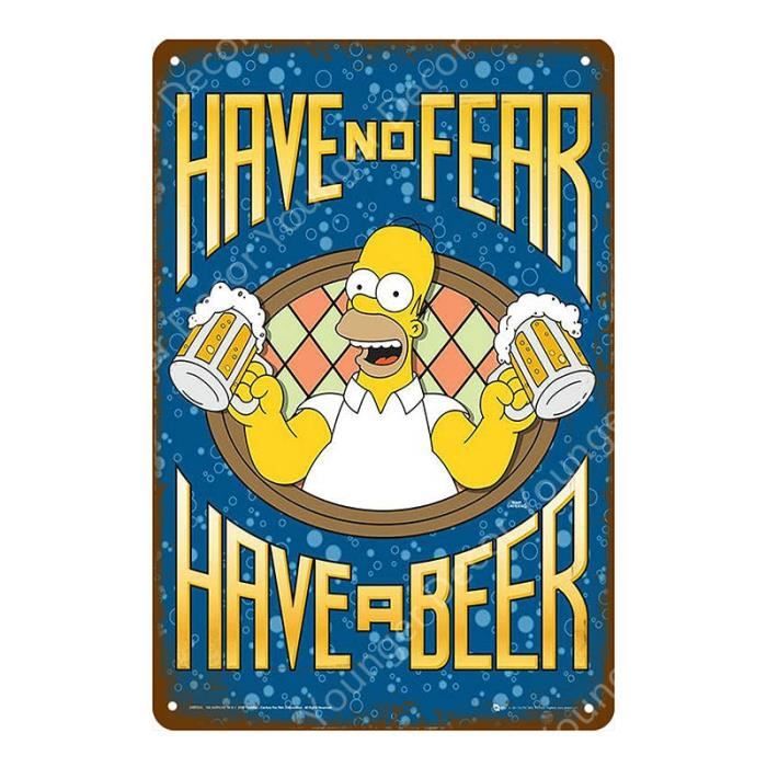 Affiche en métal pour Duff Beer,signes en métal pour alcool,Plaque ...