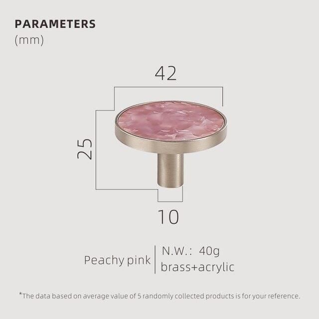BOUTON DE MEUBLE,Peachy pink-L-Hook screw--poignées de meubles en ...