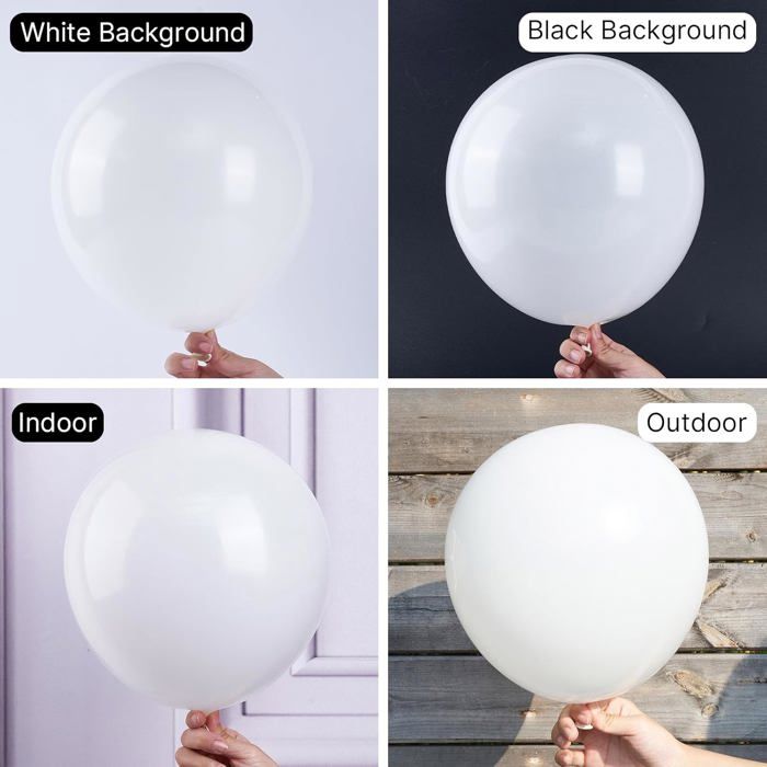 Ballons Blancs, 100 Pièces Ballons De 12 Pouces Blancs, Ballons Blancs ...