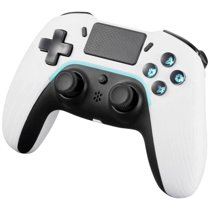 Manette de jeu - DELTACO GAMING - PS4 & PC - Sans fil - Blanc - 2 ...