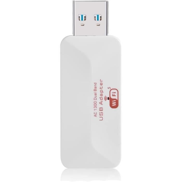 AC1300 USB WiFi Adapter Driver-Free Computer USB WiFi Receiver pour PC ...