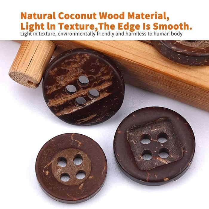 400 boutons en bois naturel pour enfants mercerie couture vêtements ...