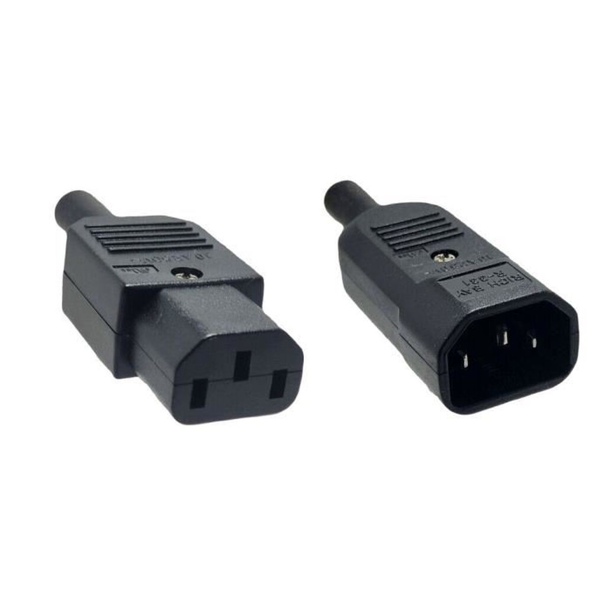 Paire IEC 320 C14 Mâle Prise à C13 Femelle Prise Secteur Connecteur AC ...