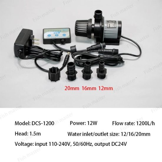 Entretien aquarium,JEBAO – pompe à eau DCS 2000 12000l-h Eco DC, distribution d'eau et - Type ...