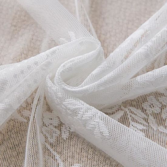 Photophore - Lanterne A Bougie OJEQM Lace Tulle Sheer Window Curtains ...