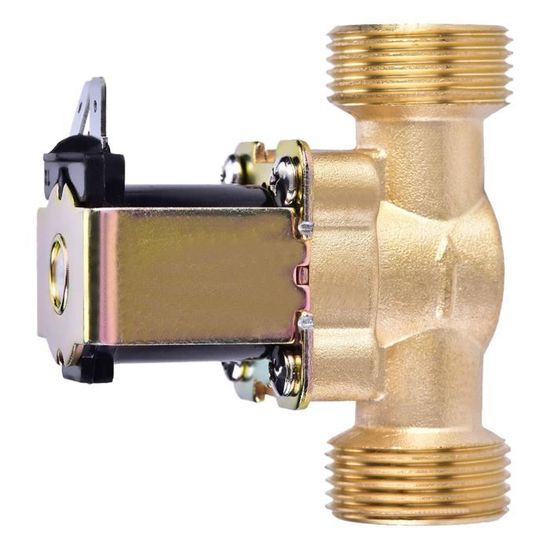 SALALIS Vanne électrique 3-4 "CC 24V lectrovanne Magnétique en Laiton Normalement Fermée pour ...