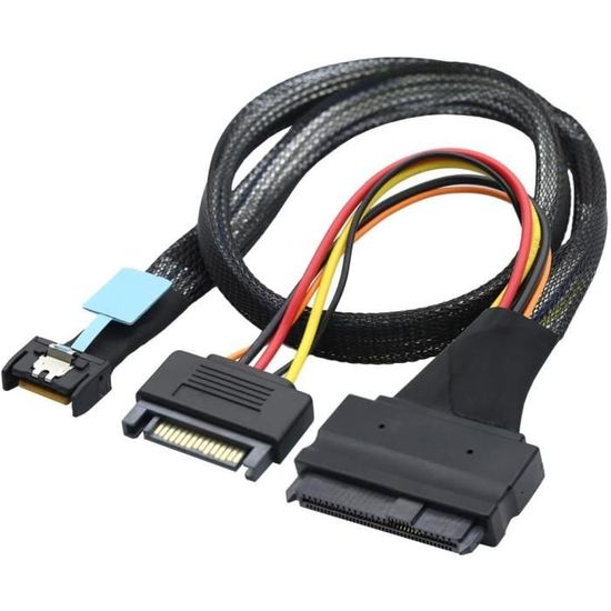 Câble Mini Cool Edge Io Mcio 4X Vers U.2 Sff8639 Nvme Pcie Pciexpress ...