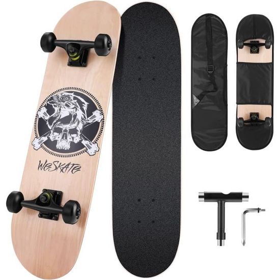 Skateboard Debutant Adulte Ado Enfant 79X20Cm Skate Board 8 Couches En ...