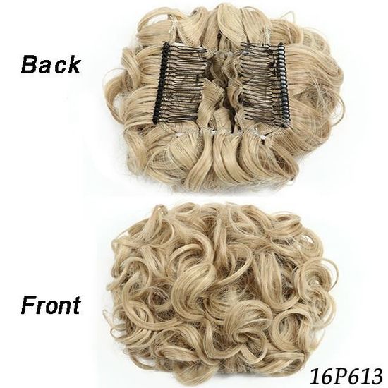 Chignon,16P613--Extension Capillaire À Clip Pour Femmes, Postiche En ...