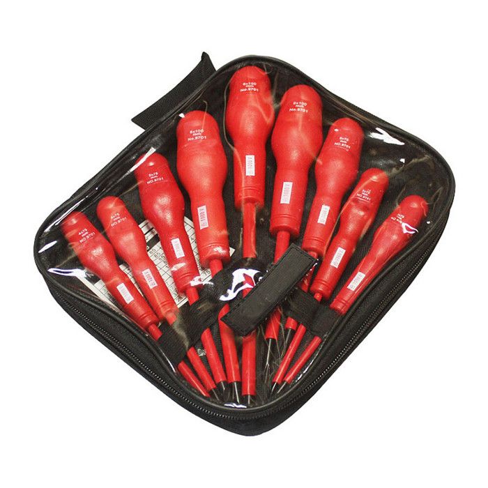 Jeu de tournevis isolés professionnels,tournevis magnétique,poignée fendue Phillips,tension ...