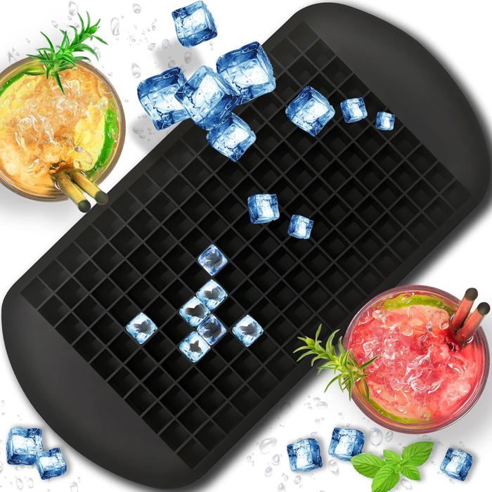 Lot de 160 mini bacs à glaçons en silicone pour cocktails, boissons ...