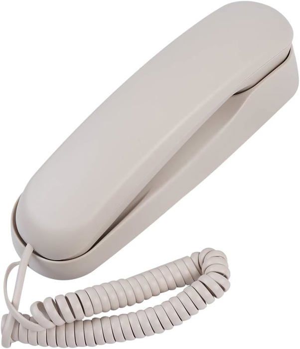 Téléphone Filaire Mural, Téléphone Fixe Avec Quatre Tapis Antidérapants Affichage D ...