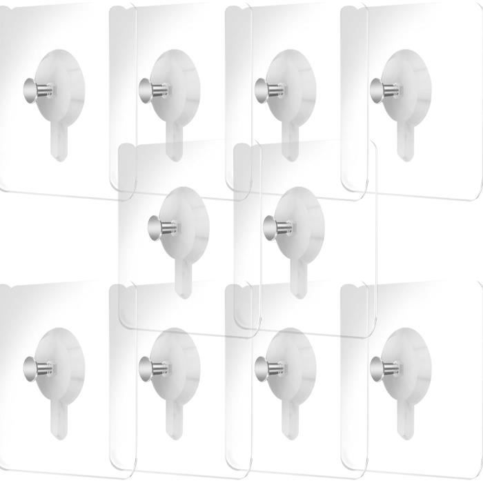 Lot de 10 Accroche Tableau Sans Percer Fixation Tableau Sans Percer ...