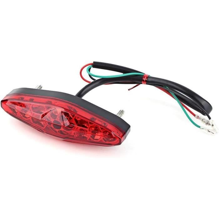 Feu Arriere Moto, Feu Arriere Moto,Feux Stop Led Moto,12V 15 Led Feu ...