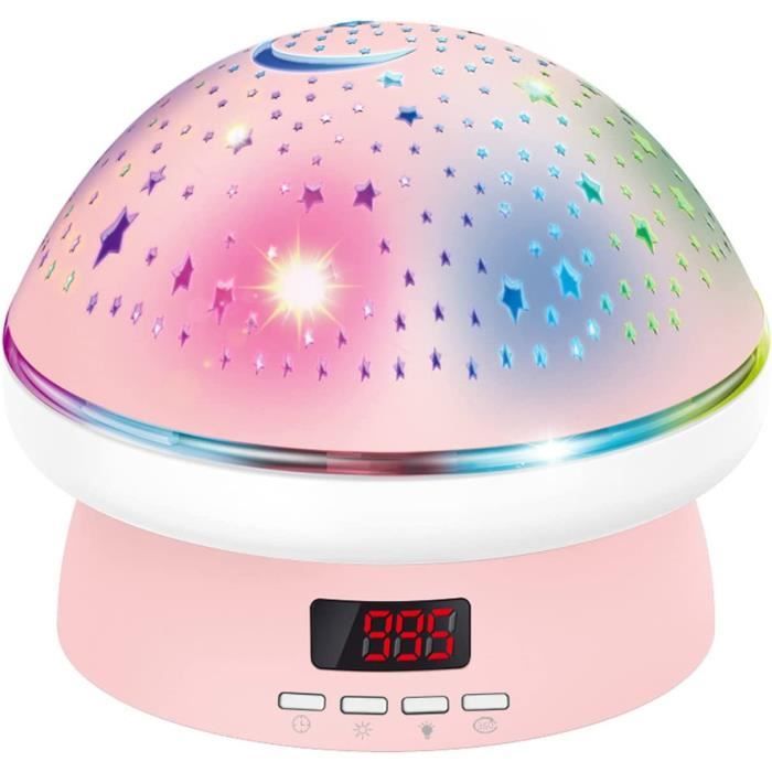 Veilleuse - Projecteur de lumière de nuit étoilée - LED multicolores ...