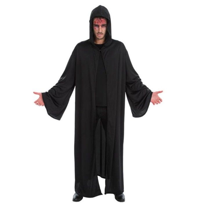 Cape de prêtre satanique noire - Halloween - 180 cm - Adulte - Mixte ...