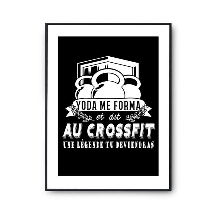 Affiche - Légende - Crossfit - Humour - Décoration murale - A2 - Papier ...