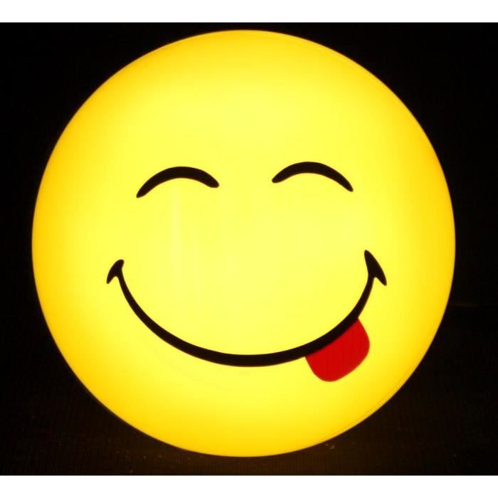 Lampe led smiley (tongue out) - Cdiscount Maison