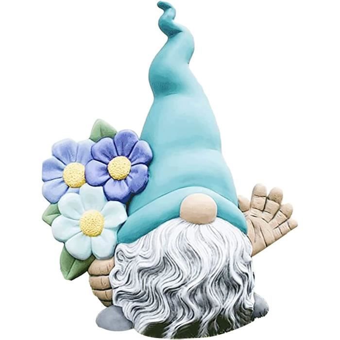 Décoration De Gnome En Métal 3 Pièces | Statues De Jardin Mignonnes ...