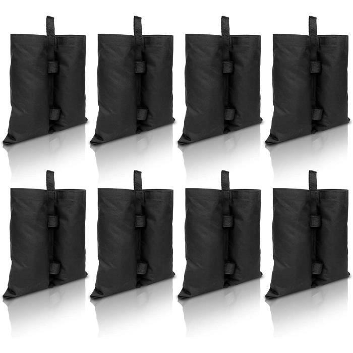 Sacs de sable - Noir - Lot de 8 - Imperméables - Durables - 25 livres ...