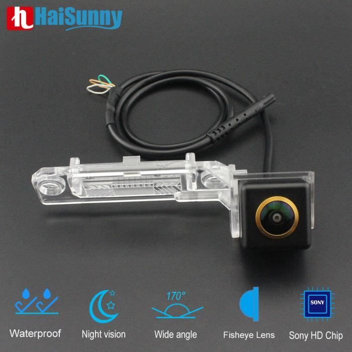 Caméra de recul,Caméra de recul à lentille dorée HD 170 °, avec ...