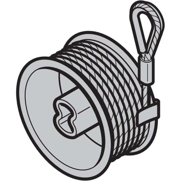Enrouleur De Câble Pour Porte Sectionnelle De Garage Hauteur Max. 225 ...