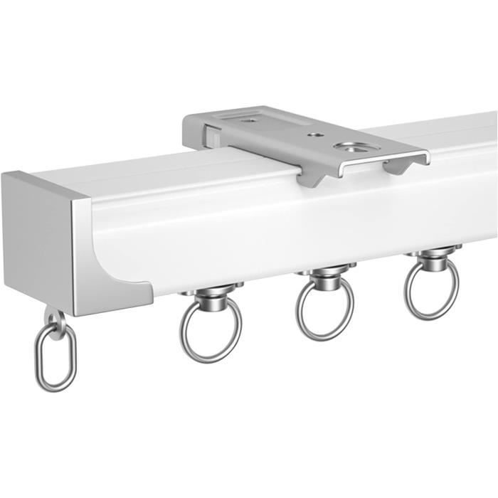 Tringle À Rideaux Fixée Au Plafond-Mur, Tringle À Rideaux Robuste Pour ...