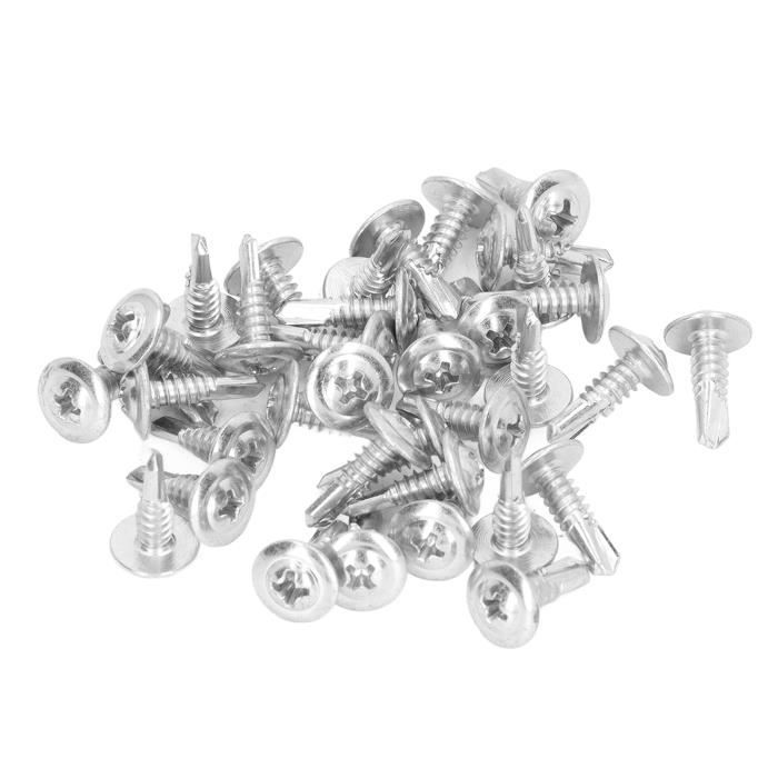 Cikonielf attaches 250 pièces vis autoperceuse en acier au carbone ...