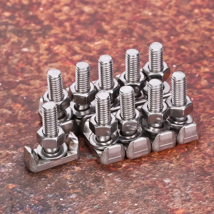 Boulons de borne de câble, 10pcs 19116852 en acier inoxydable Boulon en T Connecteurs de borne ...