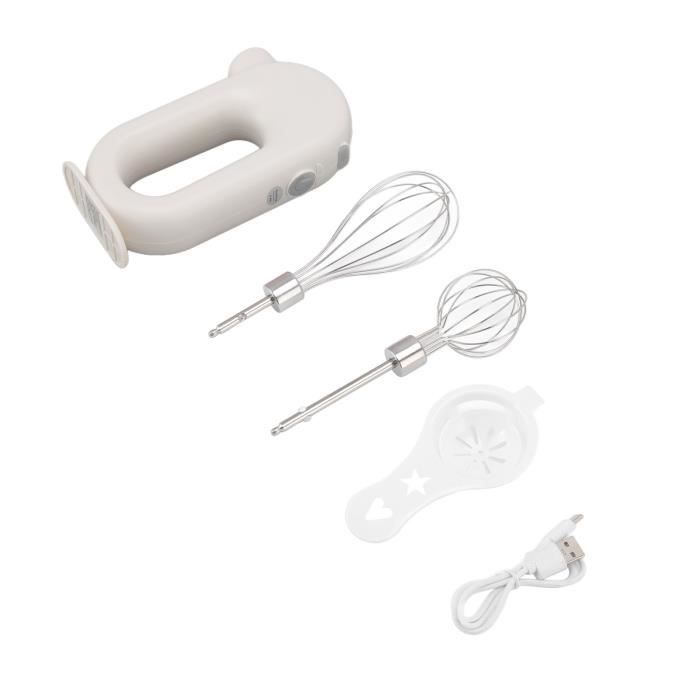 CHDE Mousseur à Lait Manuel Batteur électrique 5V Poignée Antidérapante ...