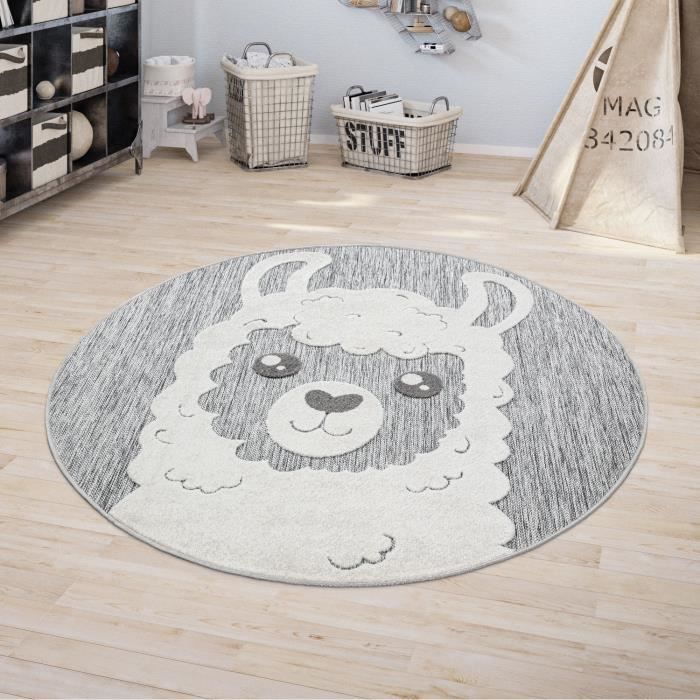 Paco Home Tapis Enfant Chambre D’Enfant Rond Tapis De Jeux Garçon Fille ...