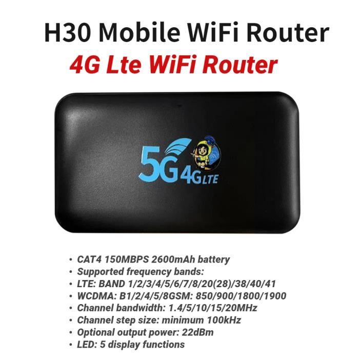 Repeteur de signal,Routeur portable sans fil ata Fi Lte,mini modem,point d'accès WiFi mobile ...