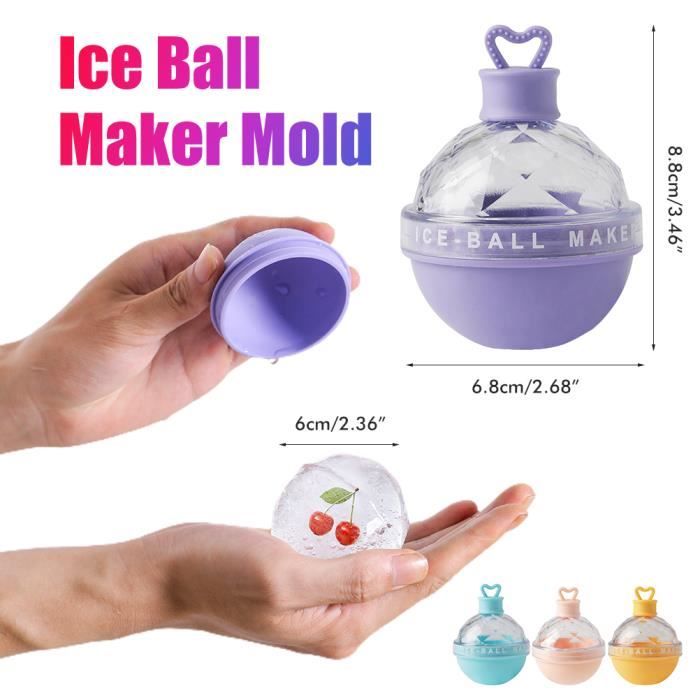Sonew Machine à boules de glace Paquet de 4 Bacs à Glaçons 2,5 Pouces ... Sonew Machine à boules de glace Paquet de 4 Bacs à Glaçons 2,5 Pouces ...