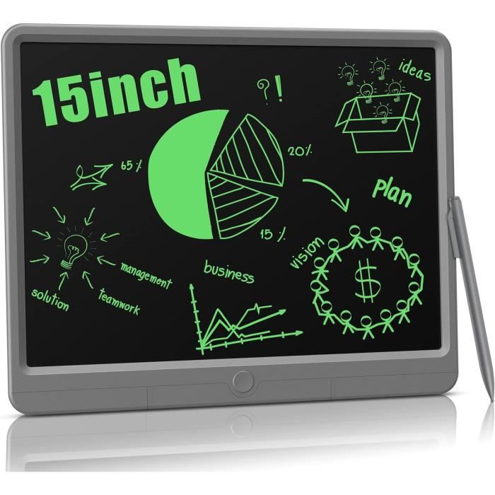 TUGAU Tablette D'écriture LCD Adulte 15 Pouces Doodle Dessin Pad ...