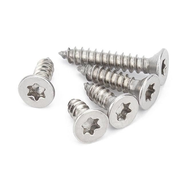 VIS,50pcs M2-6mm--Vis à bois autotaraudeuse en acier inoxydable, 5-50x ST2 M2.3 M2.6 M3 M3.5 M4 ...