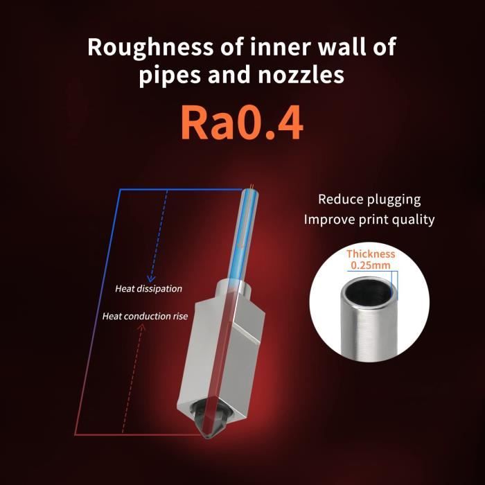 Hotend Céramique Tête Impression Anycubic - - Avec Buses 0,2/0,4/0,6 Mm ...