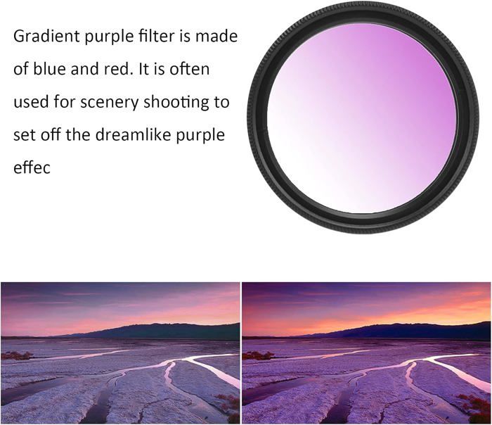 Filtre D'objectif Filtre de Gradient de 37mm Revêtement Multicouche ...