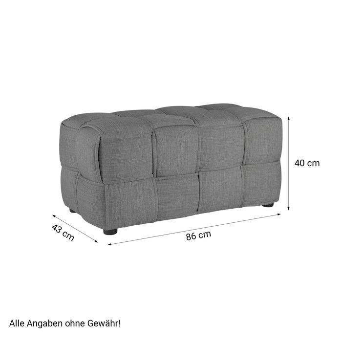 Tabouret Cube Tabouret Gris 2 Places Assise Cube Tabouret Rembourré ...