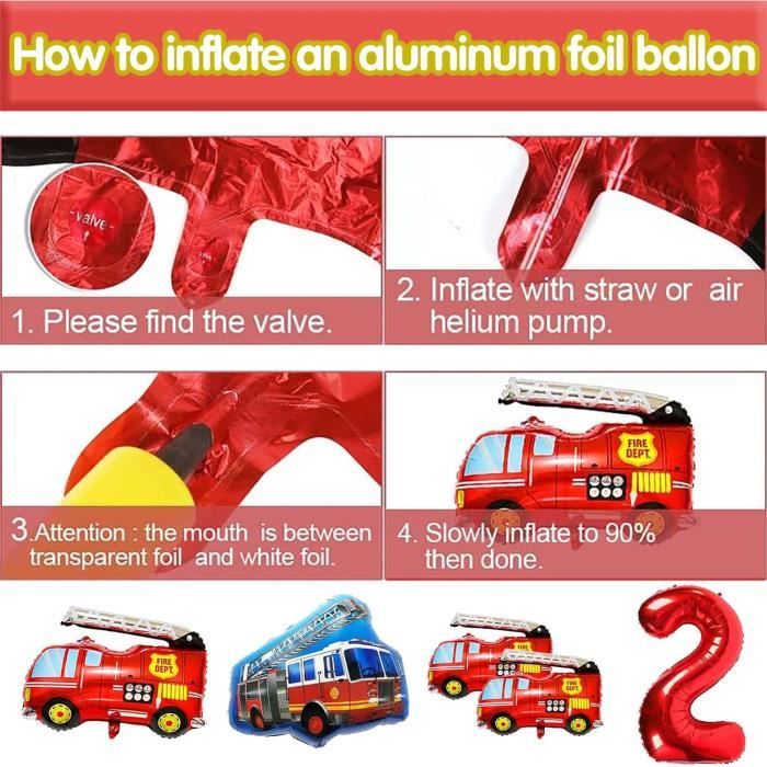 Décoration Anniversaire Pompier 2, Pompiers Décoration D'Anniversaire ...