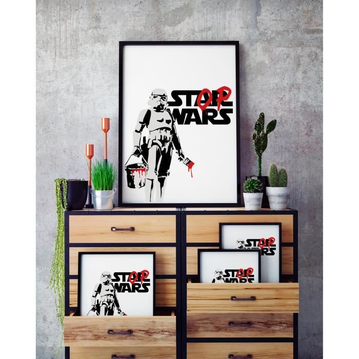Poster Panorama Banksy Stop Wars 50x70 cm - Imprimée sur Poster ...
