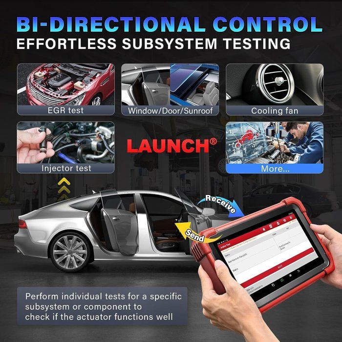 Valise diagnostic auto multimarque - LAUNCH - CRP919XBT - Contrôle ...
