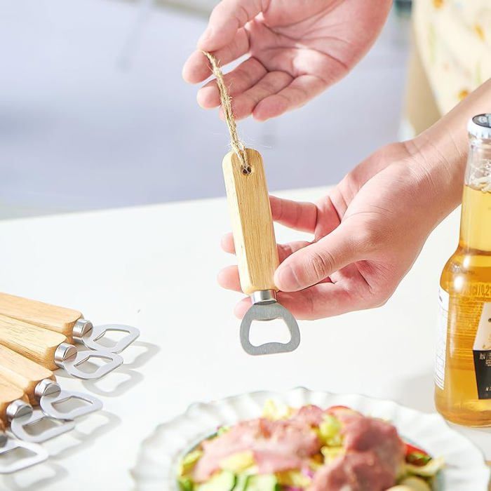 Ouvrebouteilles en Bois Gravable, 16 Ouvrebouteilles Pour Bière à Main ...