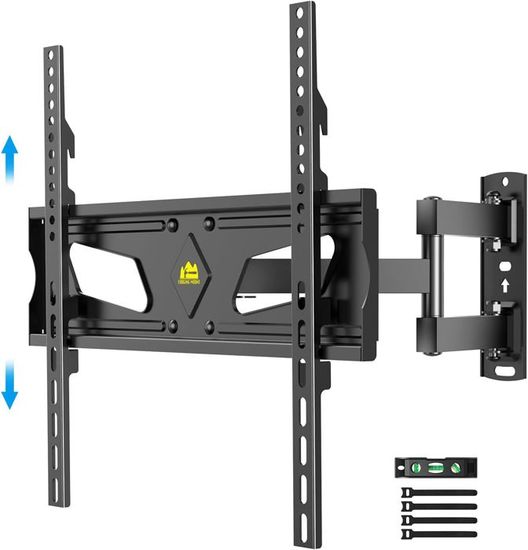 Support Mural TV pour Écrans 26-60 Pouces LED LCD, Support TV Inclinable et Orientable avec VESA ...