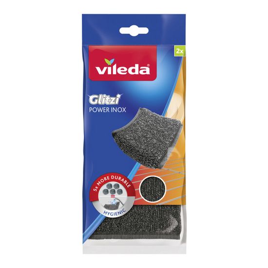 Pack de 5 - Vileda - Récureurs Glitzi power Inox - Cdiscount Au quotidien