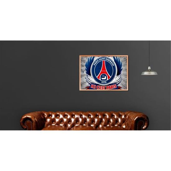 Poster PSG ICI C'EST PARIS Best Logo - A4 (21x29,7cm) - Cdiscount