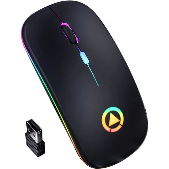 Souris Bluetooth Sans Fil Rechargeable, Longue Durée De Vie, Distance ...